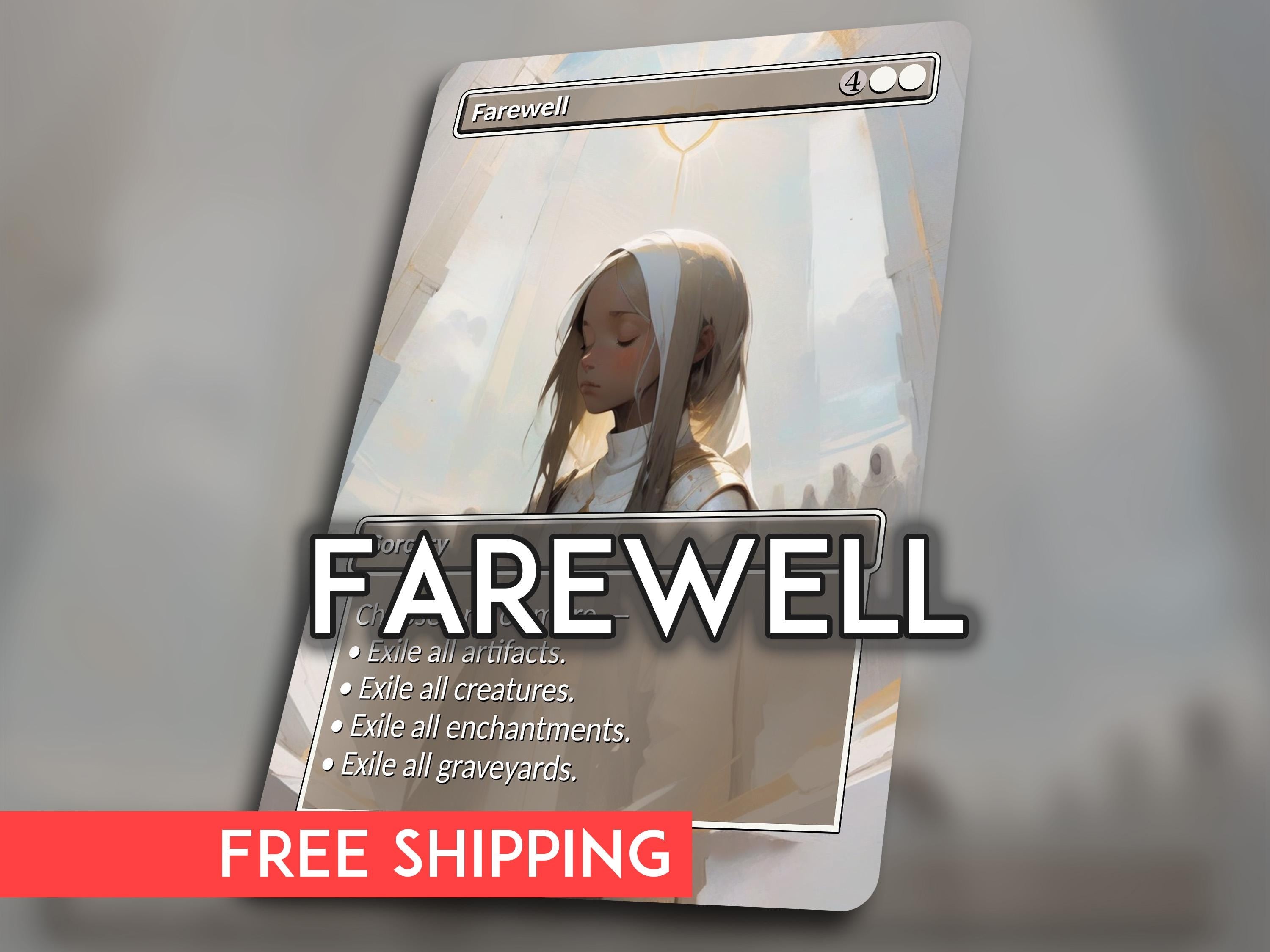 Farewell MTG Proxy Commander Card High quality black core cardstock ...